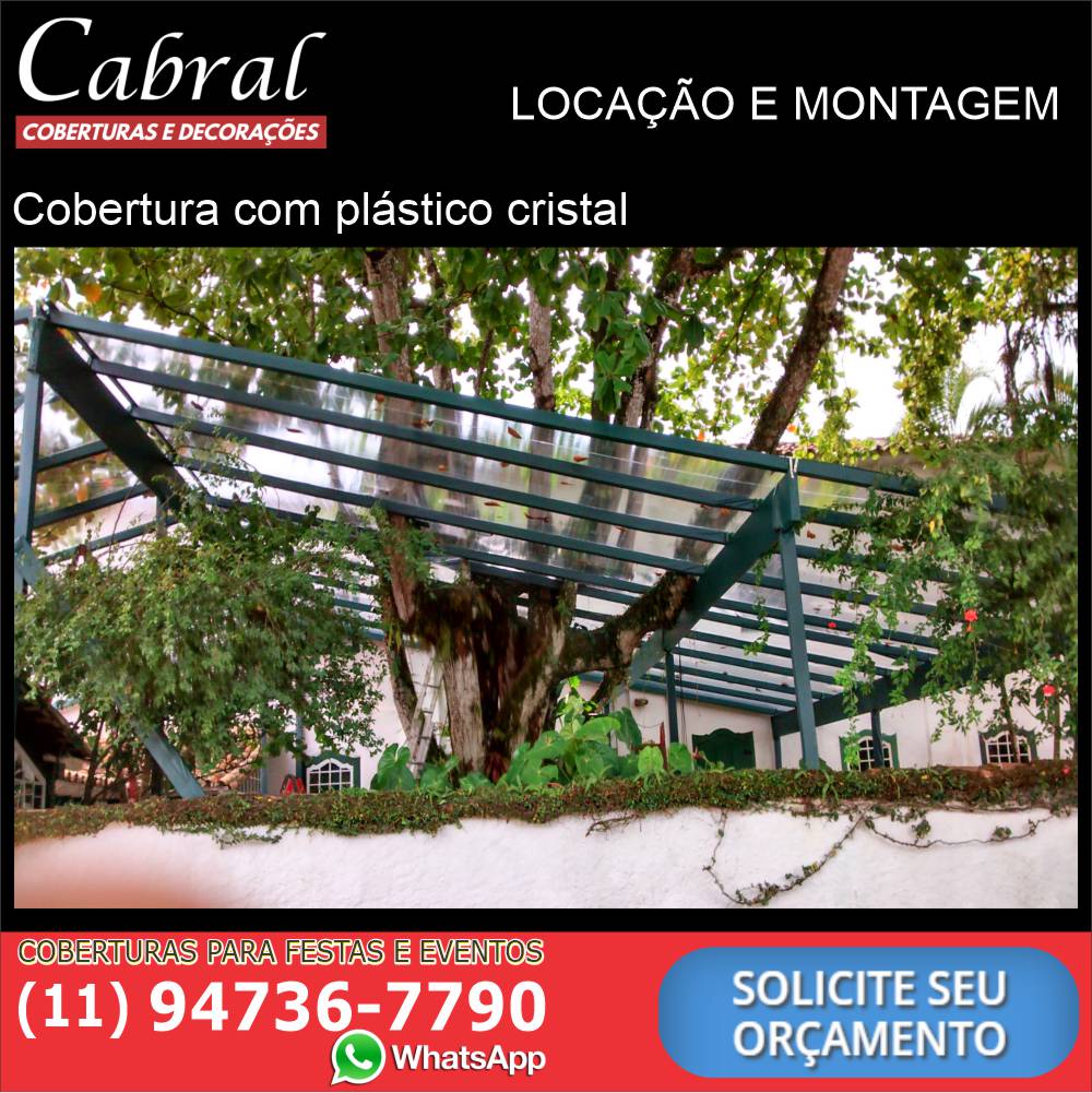 Cobertura Com Plástico Cristal Para Eventos