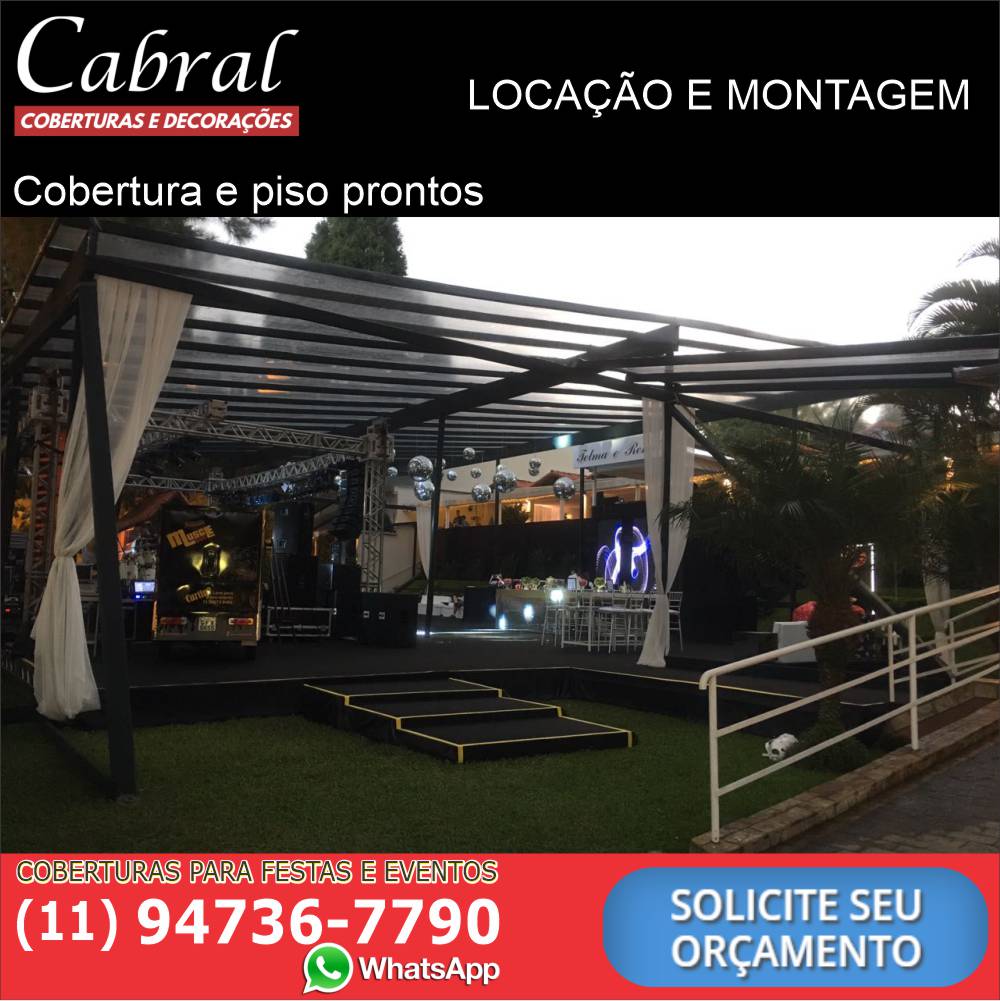 Cobertura e Piso Para Casamentos - Cabral Coberturas